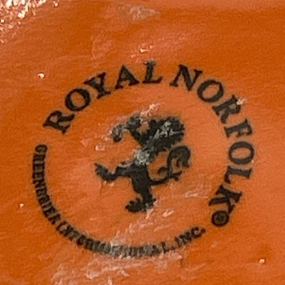 Royal Norfolk | Dining | Royal Norfolk Orange Ribbed Mug Chandle ...
